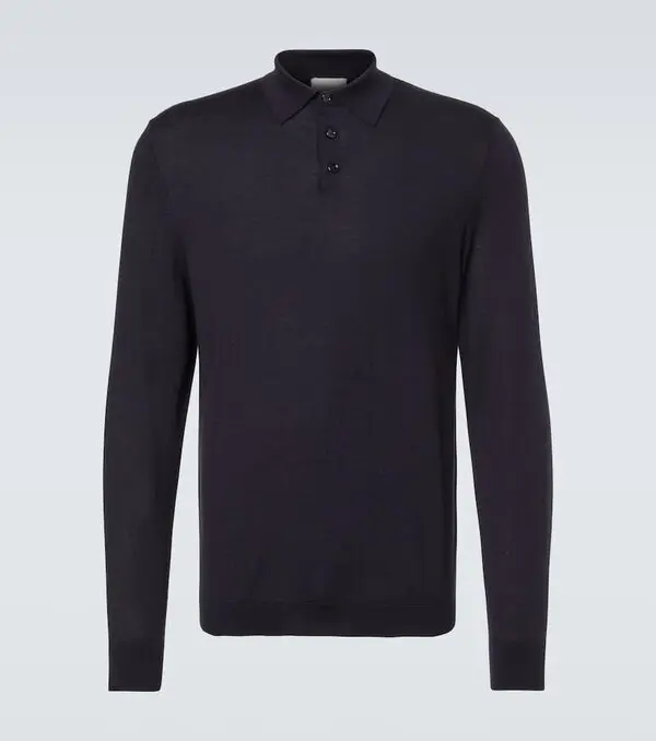 ALLUDE Virgin Wool Polo Sweater