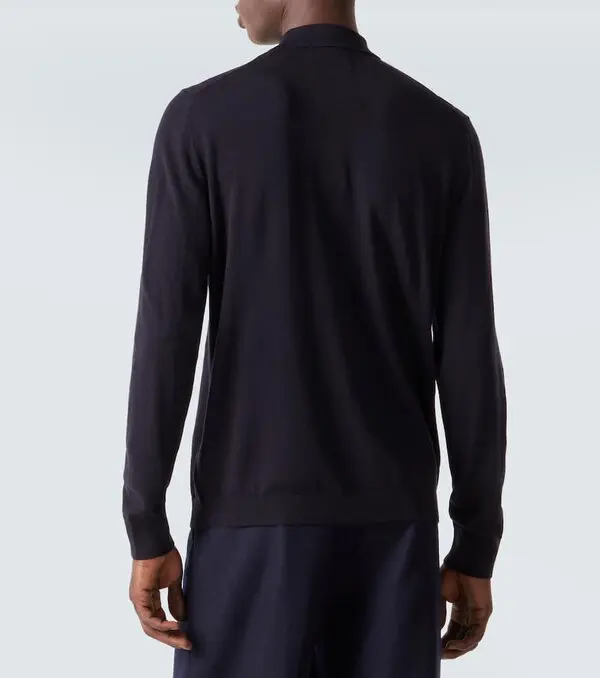 ALLUDE Virgin Wool Polo Sweater