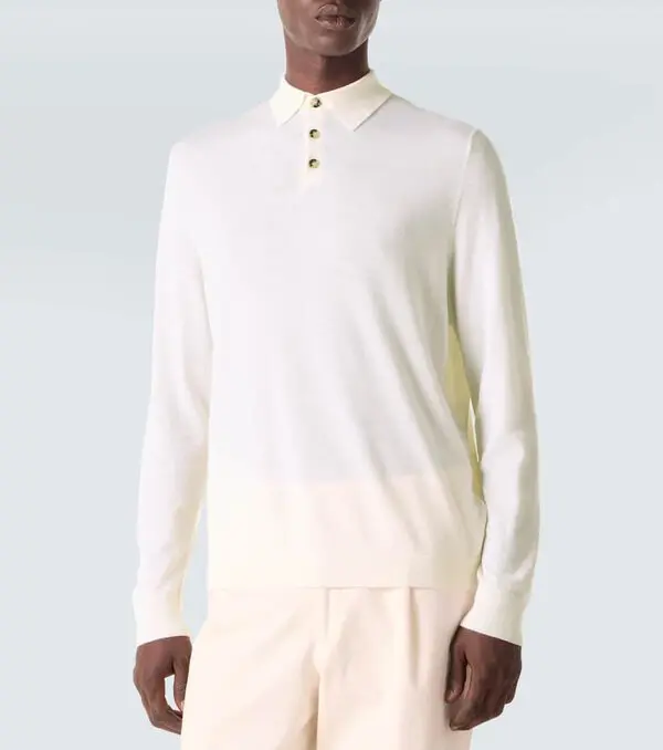 ALLUDE Virgin Wool Polo Sweater