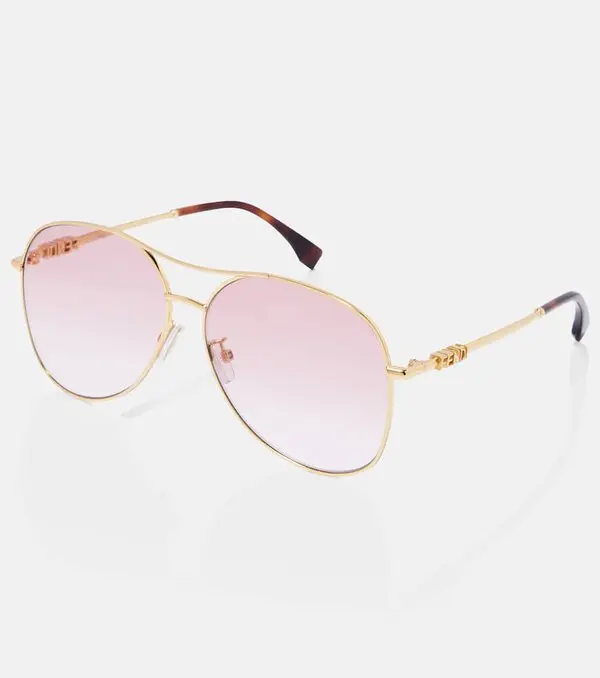 Fendi Graphy Aviator Sunglasses