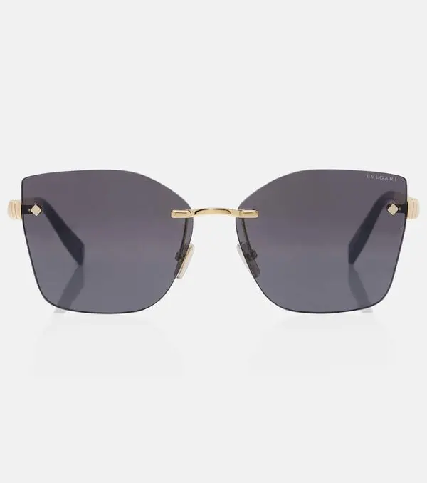 BVLGARI Tubogas Cat-eye Sunglasses - Gold