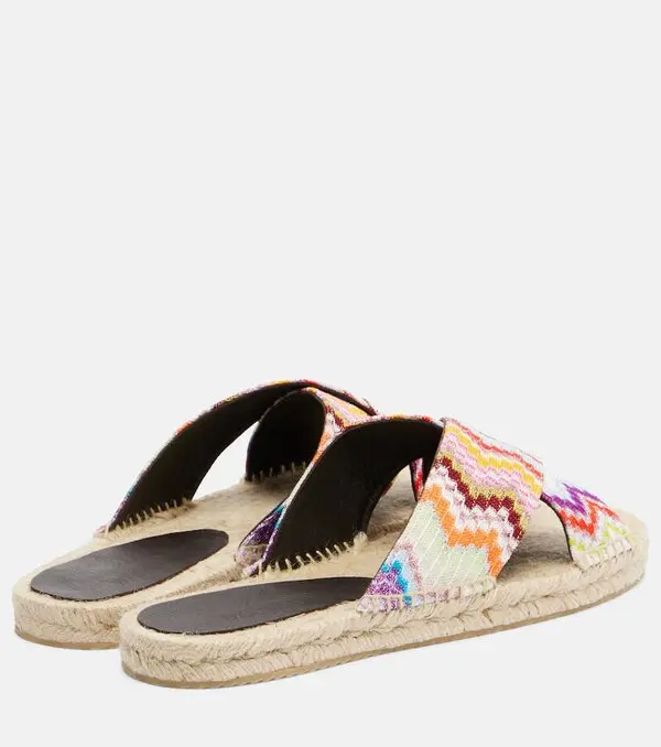 Missoni Harlow Zigzag Lamé Espadrille Sandals - Multicoloured