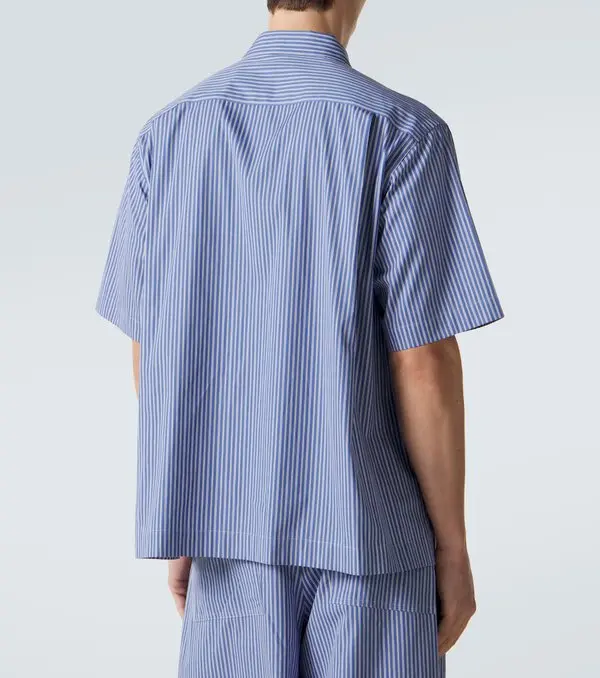 Sacai Striped Cotton Poplin Shirt