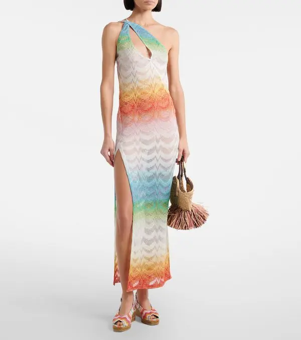 Missoni Joy 30 Zigzag Lamé Espadrille Wedges - Multicoloured