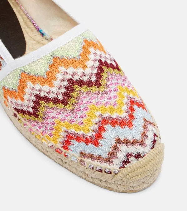 Missoni Elle Zigzag Lamé Espadrilles - Multicoloured