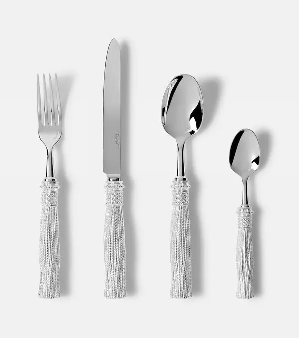 Christofle Pompon -plated Cutlery Set - Silver