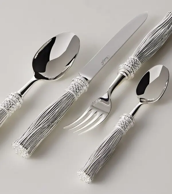Christofle Pompon -plated Cutlery Set