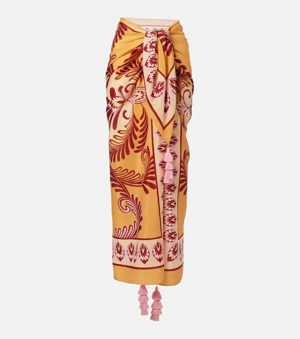 Farm Rio Printed Cotton-blend Beach Cover-up - Multicoloured