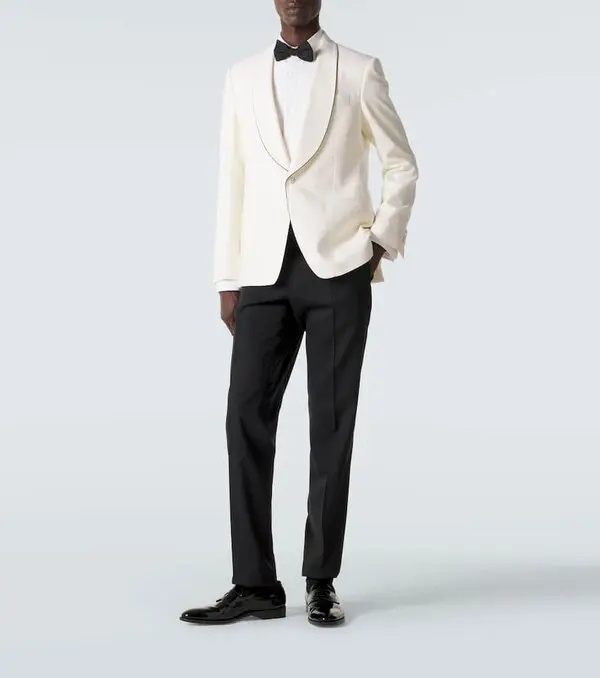 LARDINI Wool Tuxedo Pants