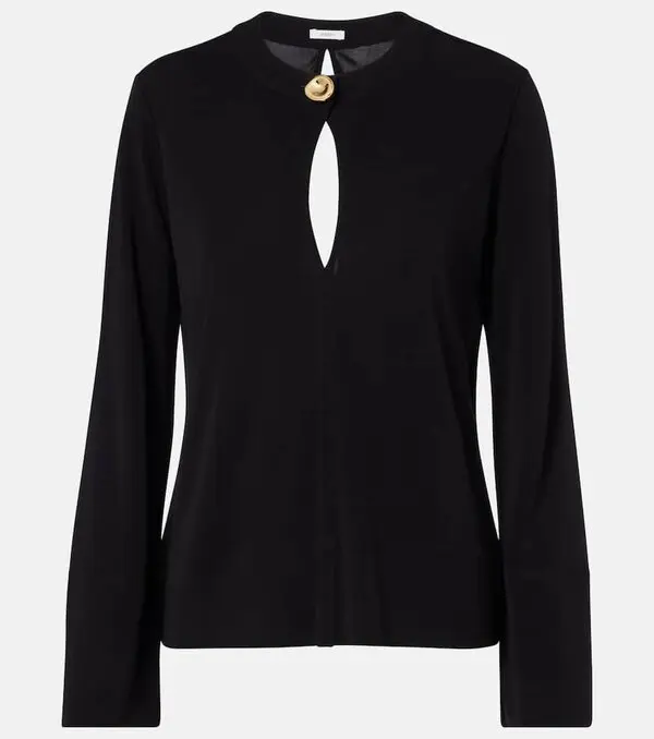 JOSEPH Fabiola Jersey Blouse