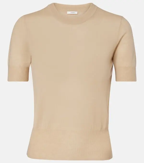 JOSEPH Cashair Cashmere Top - Beige