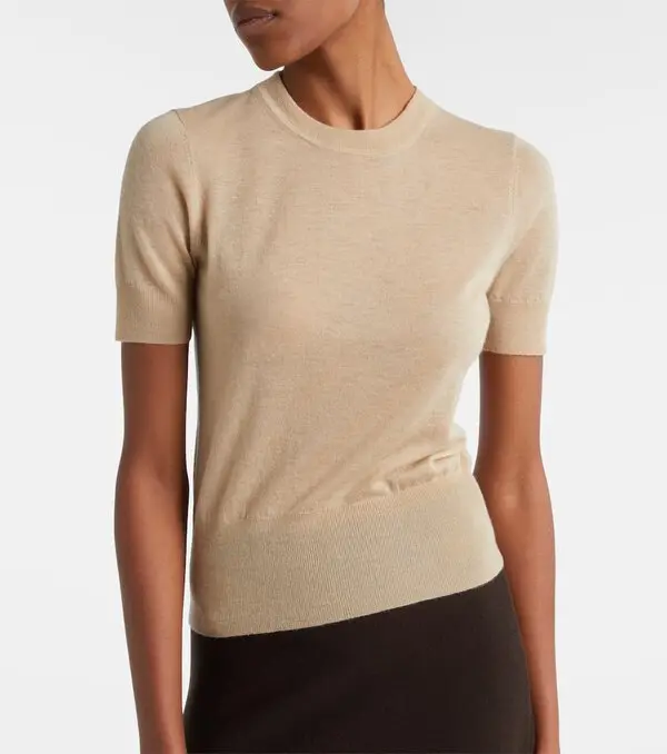 JOSEPH Cashair Cashmere Top - Beige
