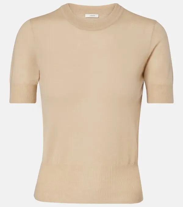 JOSEPH Cashair Cashmere Top - Beige