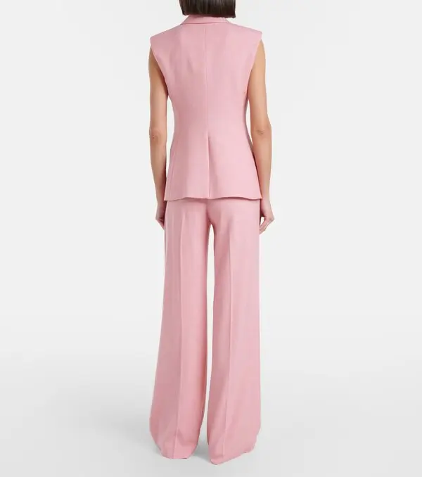 Veronica Beard Marbeau Wide-leg Pants - Pink