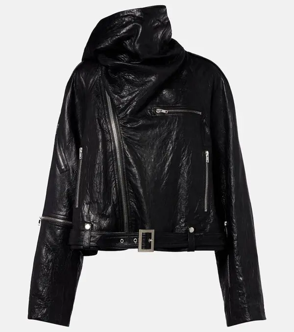 Rick Owens Light Leather Biker Jacket