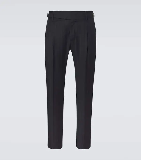 Dolce & Gabbana Chalk Stripe Virgin Wool Slim Pants