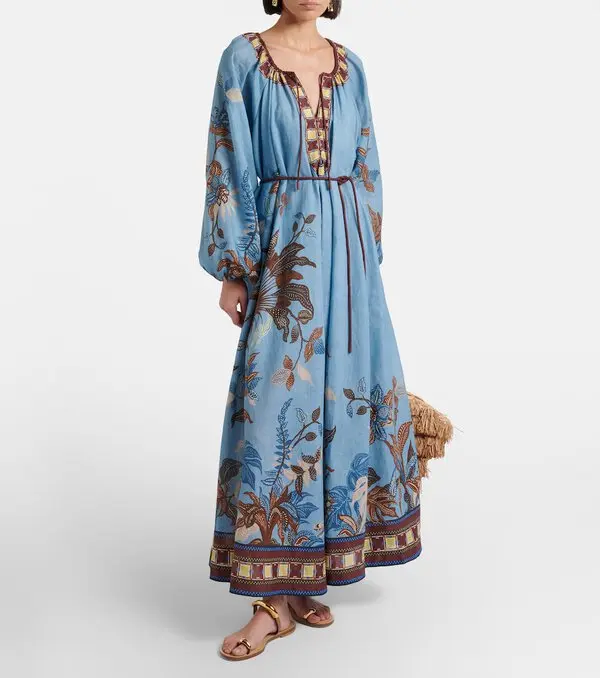 ALEMAIS Alémais Georgie Printed Beach Dress