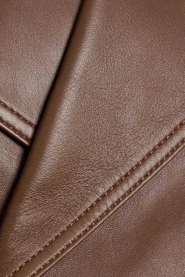 Loulou De Saison Kaipan Double-breasted Leather Jacket