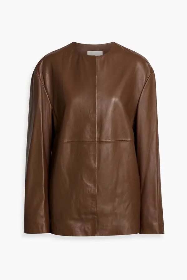 Loulou De Saison Atalia Leather Jacket - Brown