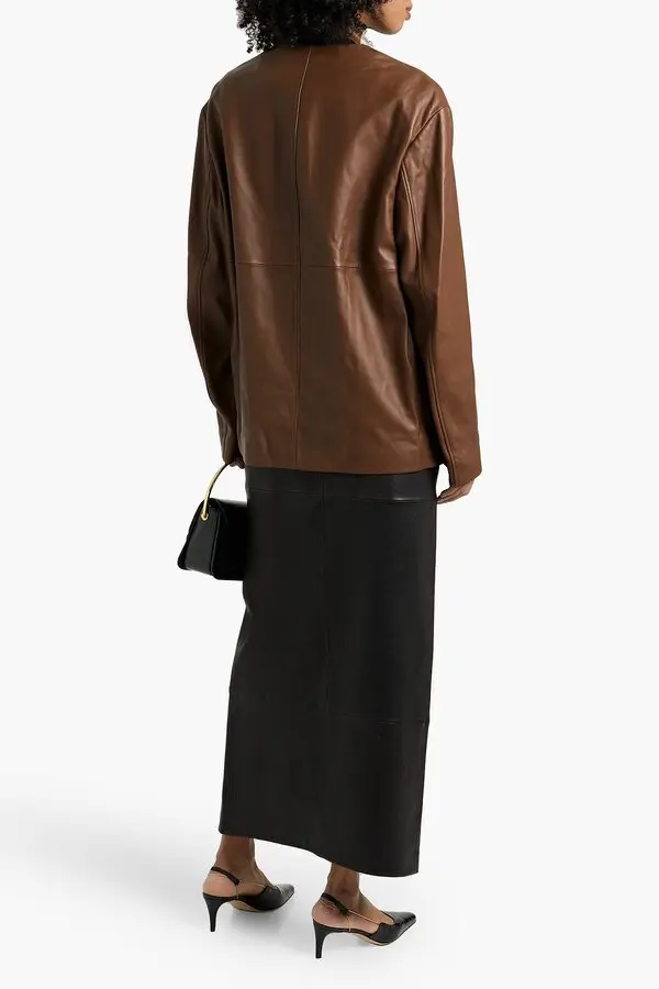 Loulou De Saison Atalia Leather Jacket - Brown