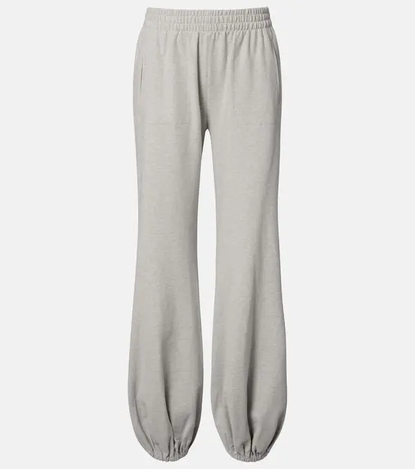 Norma Kamali Cotton-blend Jersey Sweatpants