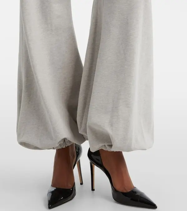 Norma Kamali Cotton-blend Jersey Sweatpants