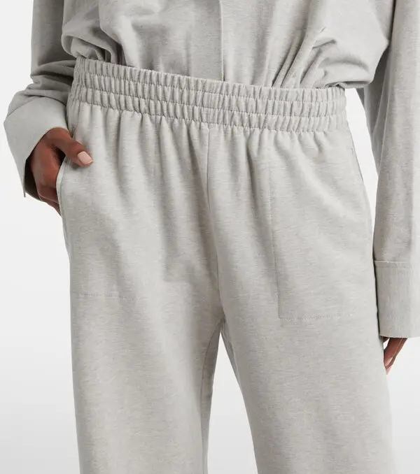 Norma Kamali Cotton-blend Jersey Sweatpants