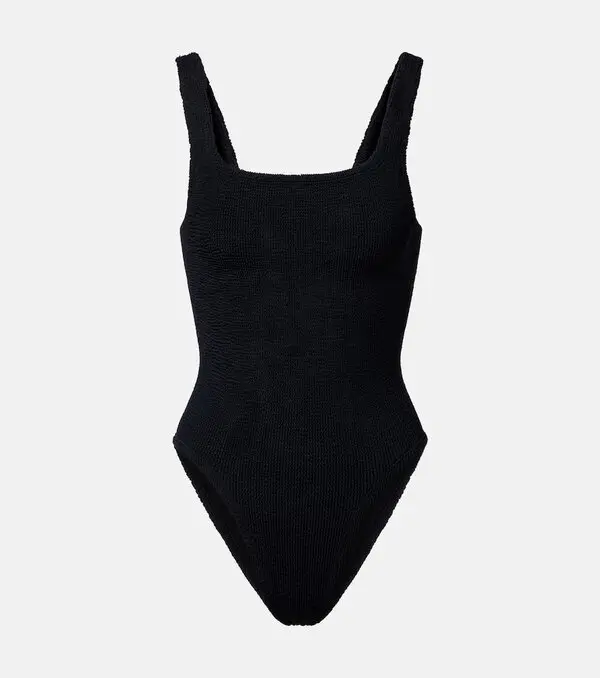 Hunza G Coverage Square Neck Swimsuit - Black