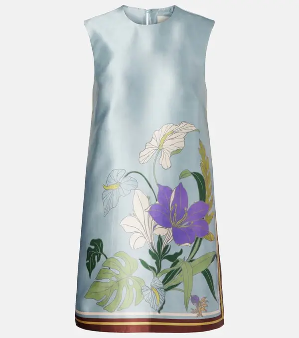 ALEMAIS Alfie Floral Minidress - Blue