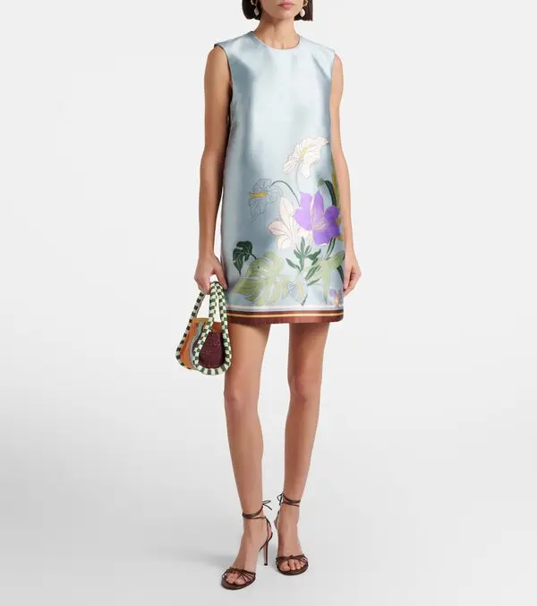 ALEMAIS Alfie Floral Minidress - Blue