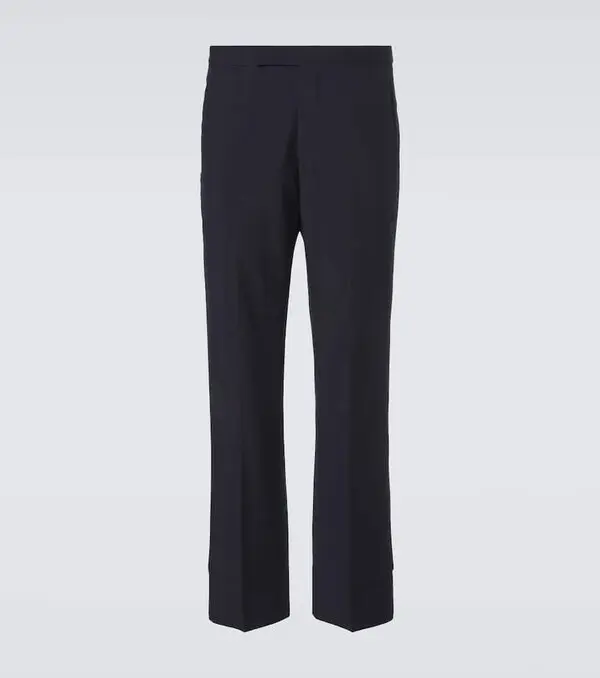 Prada Wool And Mohair Straight Pants
