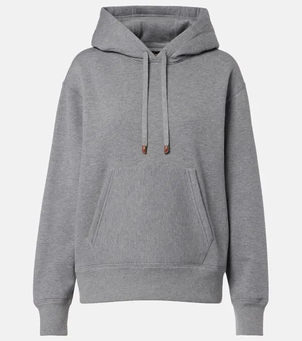 Loro Piana Banyan Cotton And Cashmere Hoodie - Grey