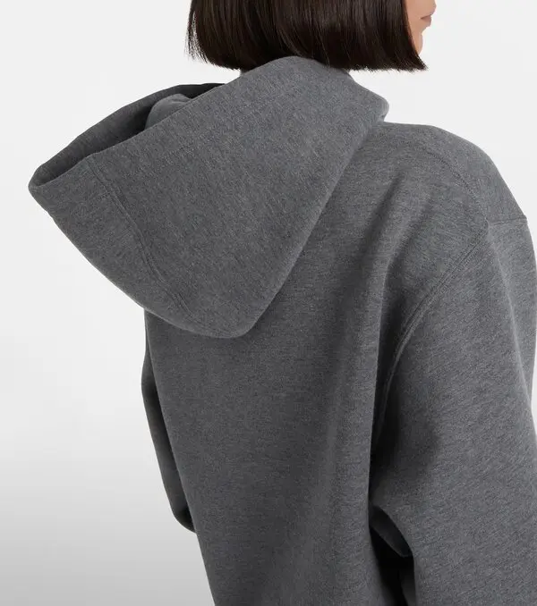 Loro Piana Banyan Cotton And Cashmere Hoodie - Grey