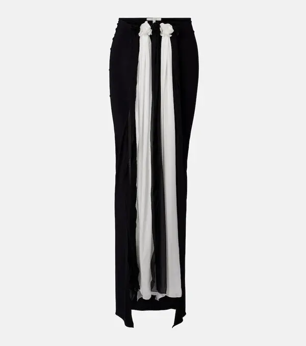NENSI DOJAKA Carnation Maxi Skirt - Black