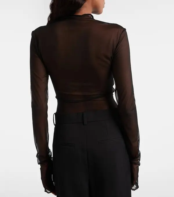 NENSI DOJAKA Sheer Bodysuit