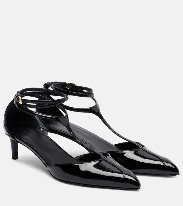 Khaite Mia Patent Leather Pumps - Black