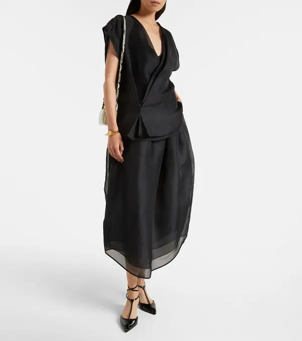 Khaite Mia Patent Leather Pumps - Black
