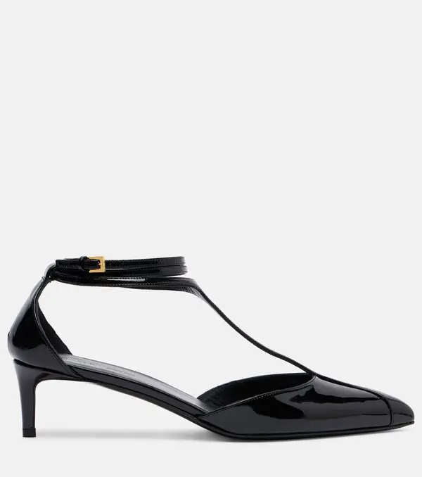 Khaite Mia Patent Leather Pumps - Black