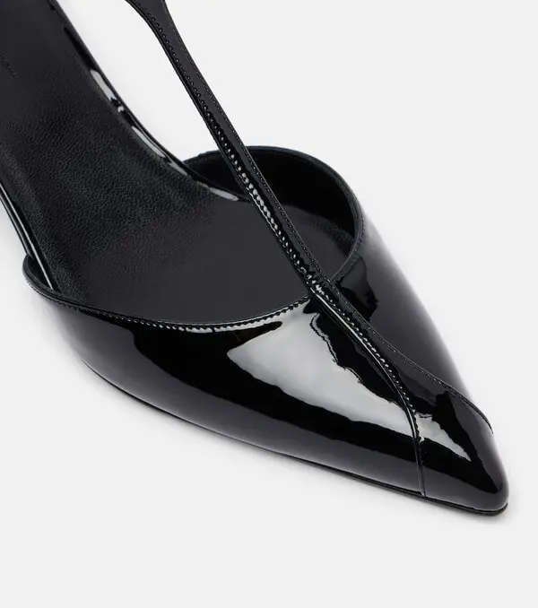 Khaite Mia Patent Leather Pumps - Black