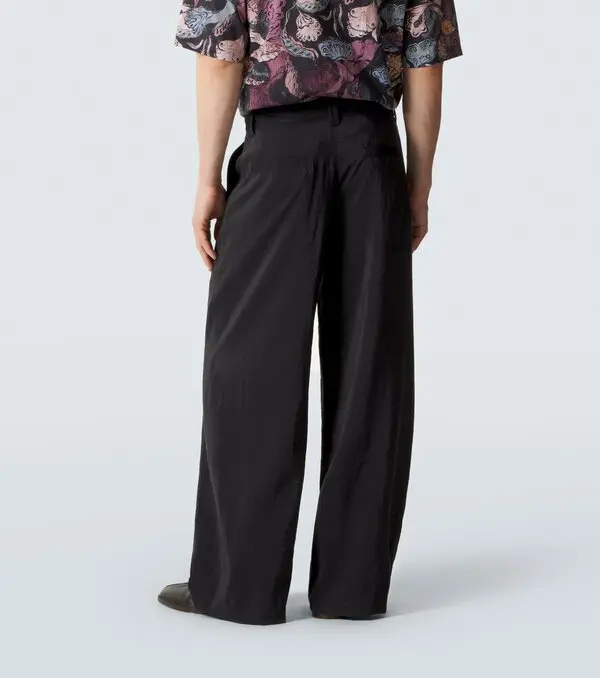 LEMAIRE Silk-blend Straight Leg Trousers