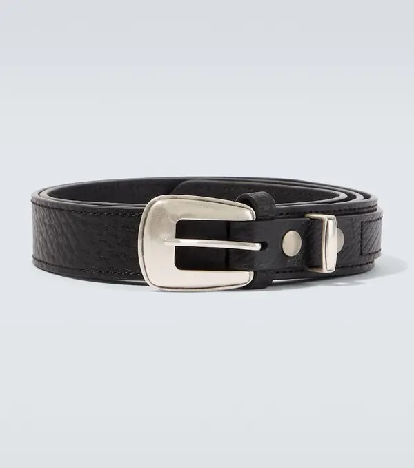 LEMAIRE Layered Leather Belt - Black