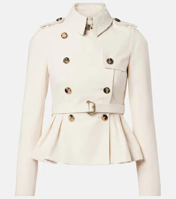 Burberry Cotton Gabardine Jacket - Beige