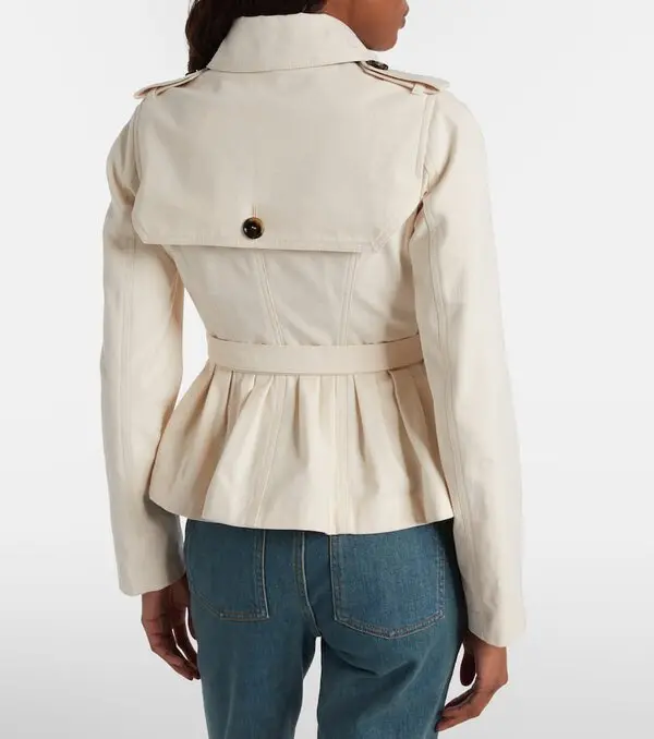 Burberry Cotton Gabardine Jacket - Beige