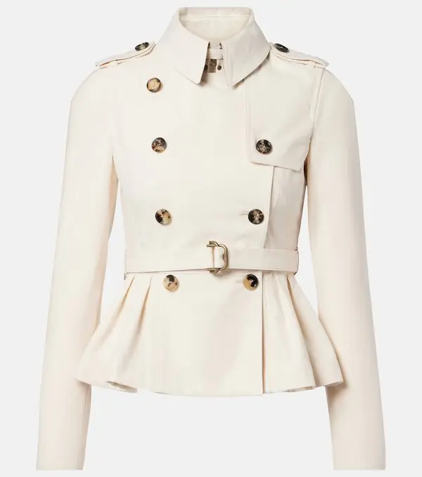 Burberry Cotton Gabardine Jacket - Beige