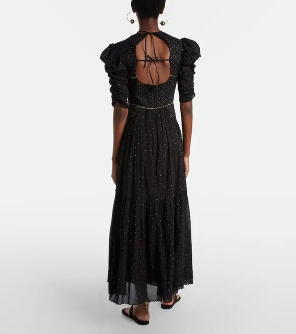 MARANT ETOILE Sichene Polka-dot Maxi Dress