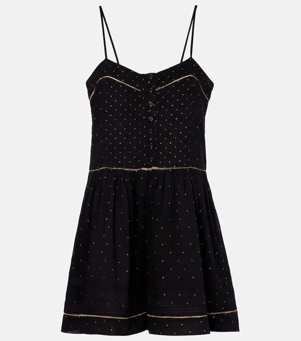 MARANT ETOILE Vickie Polka-dot Cotton Romper