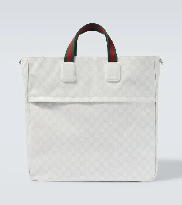 Gucci Gg Canvas Large Tote Bag - White
