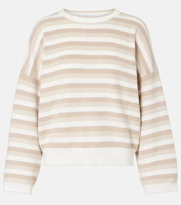 Brunello Cucinelli Striped Cotton Sweater