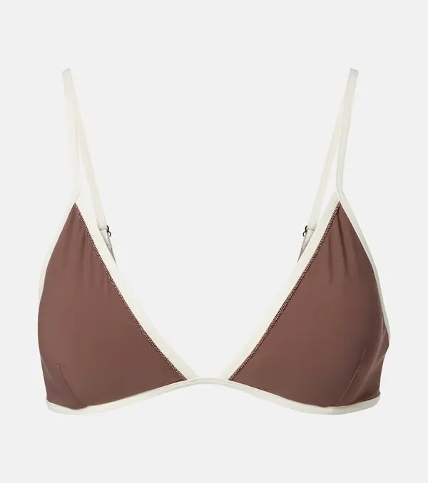 Brunello Cucinelli Monili Bikini Top - Brown