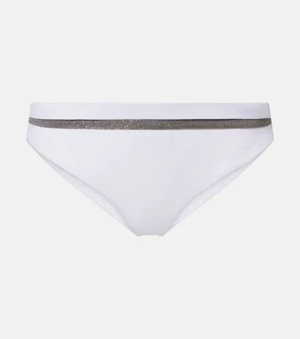 Brunello Cucinelli Monili Bikini Bottoms - White